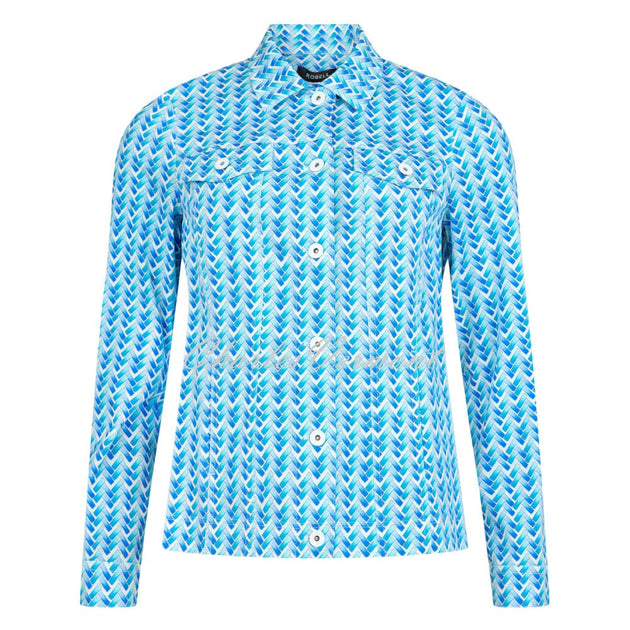 Robell Happy Jacket - Style 57641-55145-750 (Geometric Print) | Charles ...