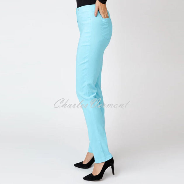 Robell Bella Full Length Trouser 51559-5499-750 (Pacific Turquoise ...