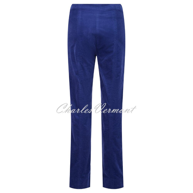 Robell Marie Full Length Trouser 51414-54362-62 (Royal Blue Velvet ...