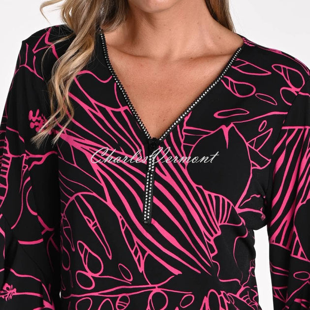 Frank Lyman Diamante V-Neck Top - Style 241484 | Charles Vermont