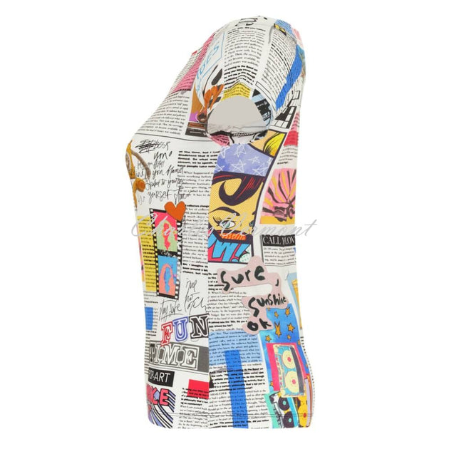 Dolcezza Newspaper Print Top - Style 24151 | Charles Vermont – Charles ...