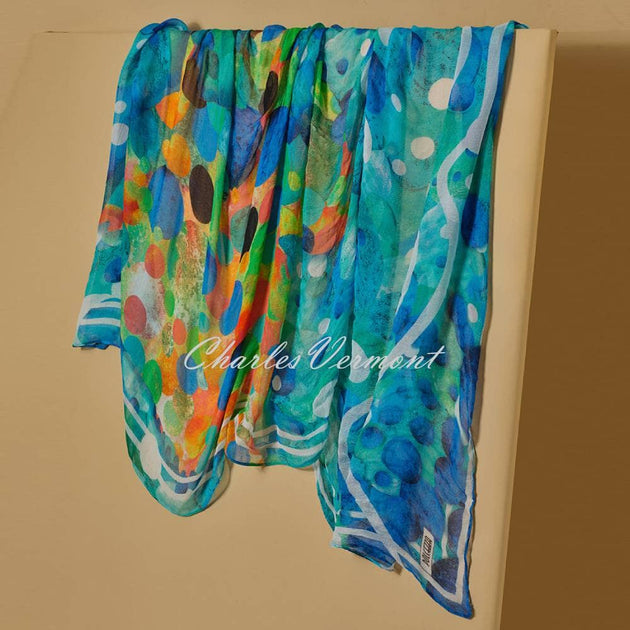 Dolcezza 'Big Angel Fish Mosaic' Scarf - Style 24902 | Charles Vermont