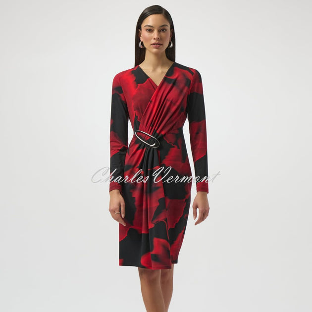 Joseph Ribkoff Abstract Print Wrap Dress - Style 254088 | Charles ...