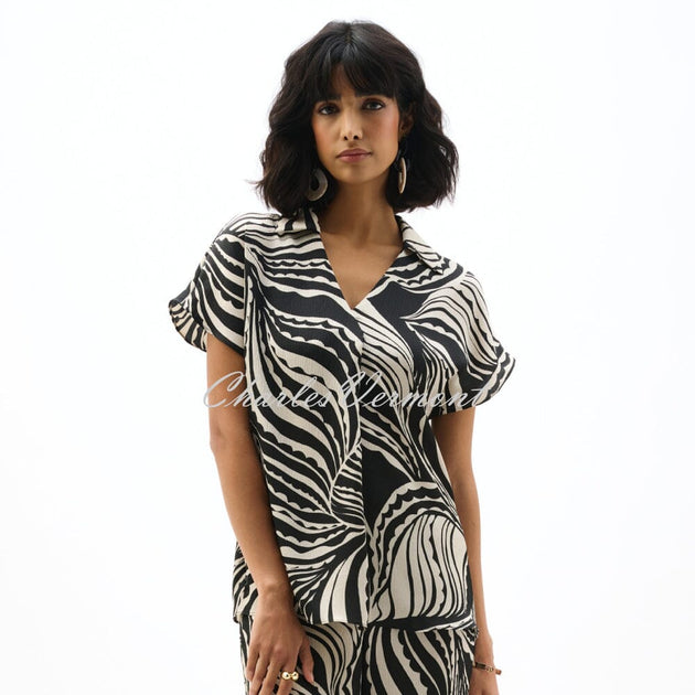 Joseph Ribkoff Abstract Print Top - Style 262255 | Charles Vermont