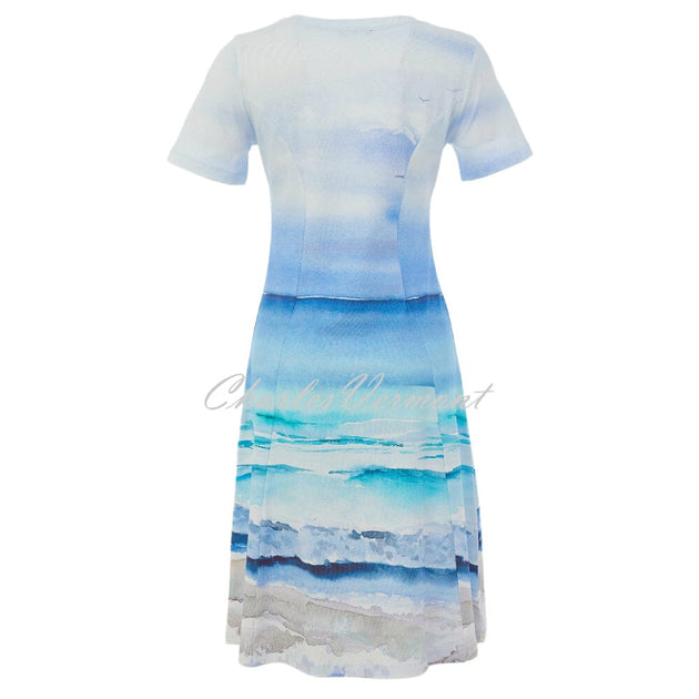Dolcezza 'Seascape' Fit And Flare V-Neck Dress - Style 26633 | Charles ...