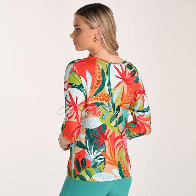Frank Lyman Tropical Print Top - Style 266376 | Charles Vermont ...