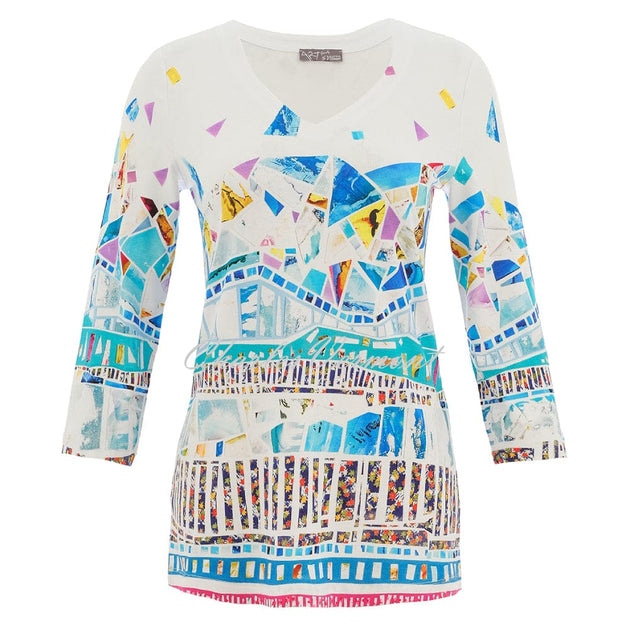 Dolcezza 'Colours of the Wind' V-Neck Top - Style 26672 | Charles ...