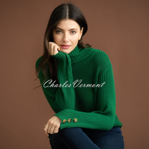 Marble Patterned Knit Sweater - Style 7201-212 (Green) | Charles ...