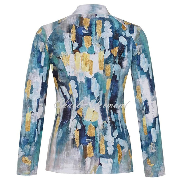 Dolcezza 'Abstract' Print Zip Jacket - Style 73625 | Charles Vermont