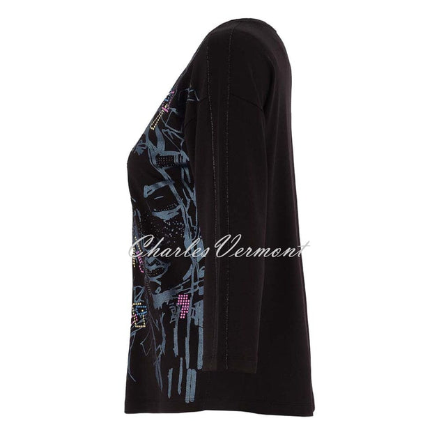 Dolcezza 'Baisti' Top With Abstract Face Motif - Style 75622 | Charles ...