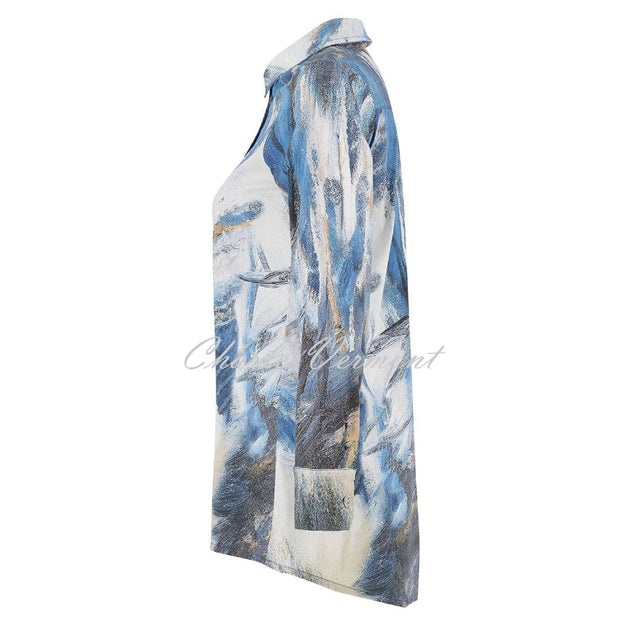 Dolcezza 'The Storm' Printed Blouse - Style 75674 | Charles Vermont ...