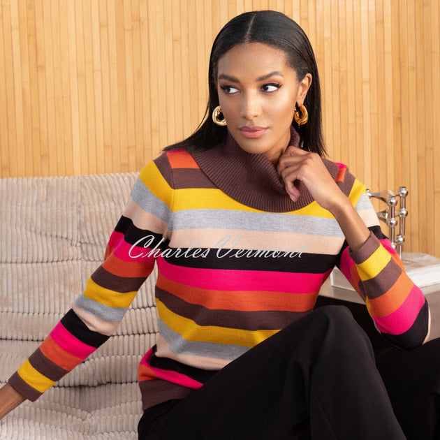 Alison Sheri Striped Sweater - Style A46142 | Charles Vermont