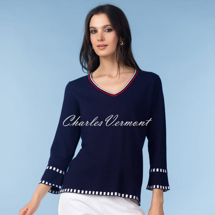 Alison Sheri Marina V-Neck Sweater - Style A47460 | Charles Vermont