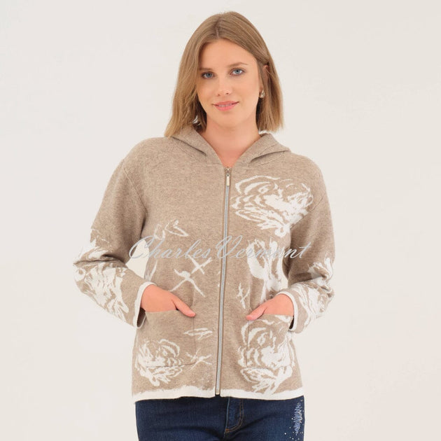 Dolcezza Hooded Knit Zip Jacket - Style 75300 | Charles Vermont