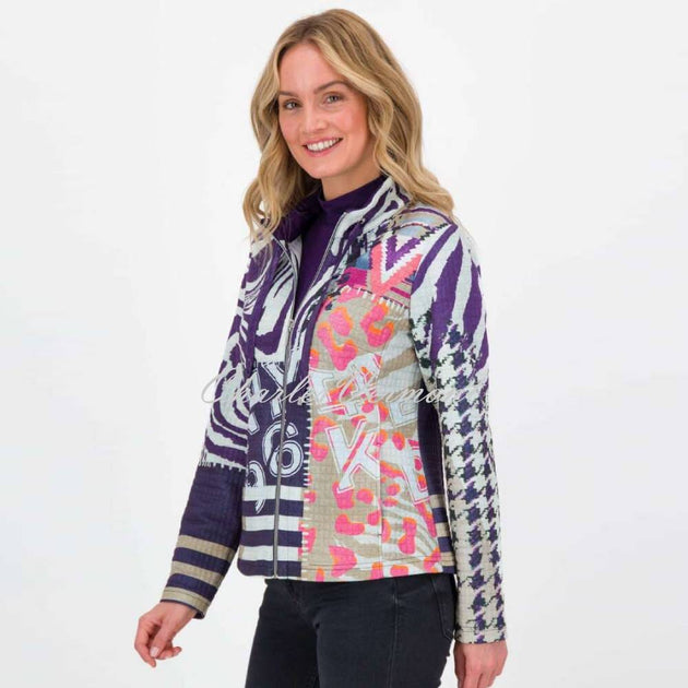 Just White Zip Jacket - Style J3432 | Charles Vermont