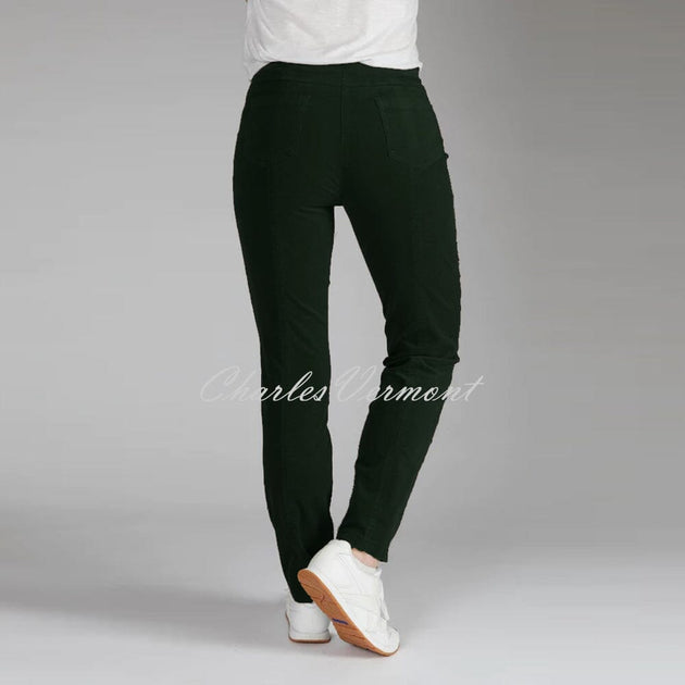 Robell Bella Full Length Trouser 52457-54363-89 (Bottle Green Needle ...