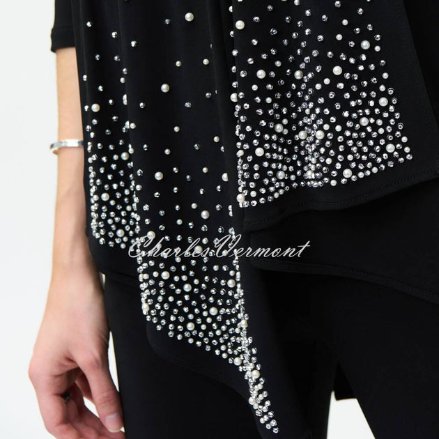 Joseph Ribkoff Tunic Top with Pearl and Silver Embellishment - Style ...