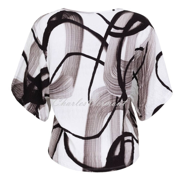 Dolcezza 'Crepon' Top with Tied Knot Hem - Style 23732 | Charles Vermont