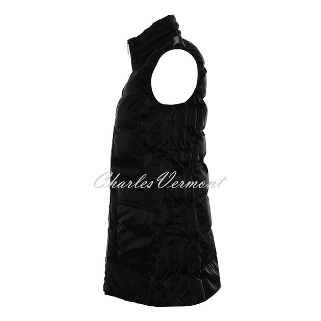 Dolcezza Longline Gilet - Style 72801 (Black) | Charles Vermont