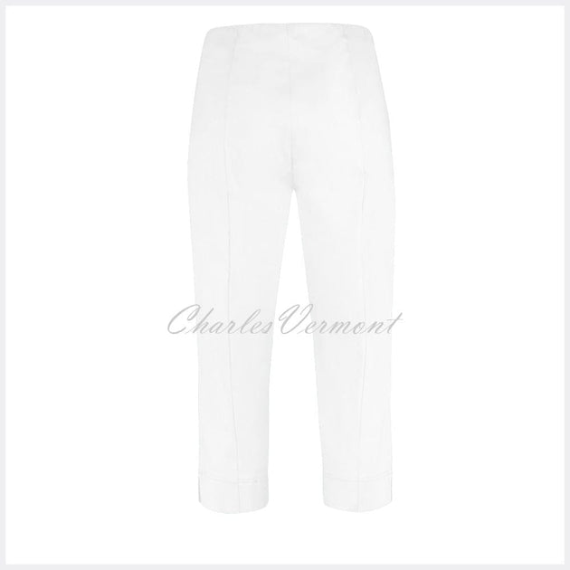 Robell Marie 07 Capri Trouser 51576-5499-10 (White) | Charles Vermont