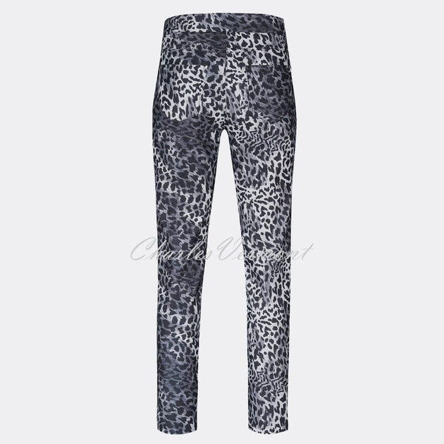 Robell Nena - Full Length Trouser 52545-54762-95 (Grey Animal Print ...